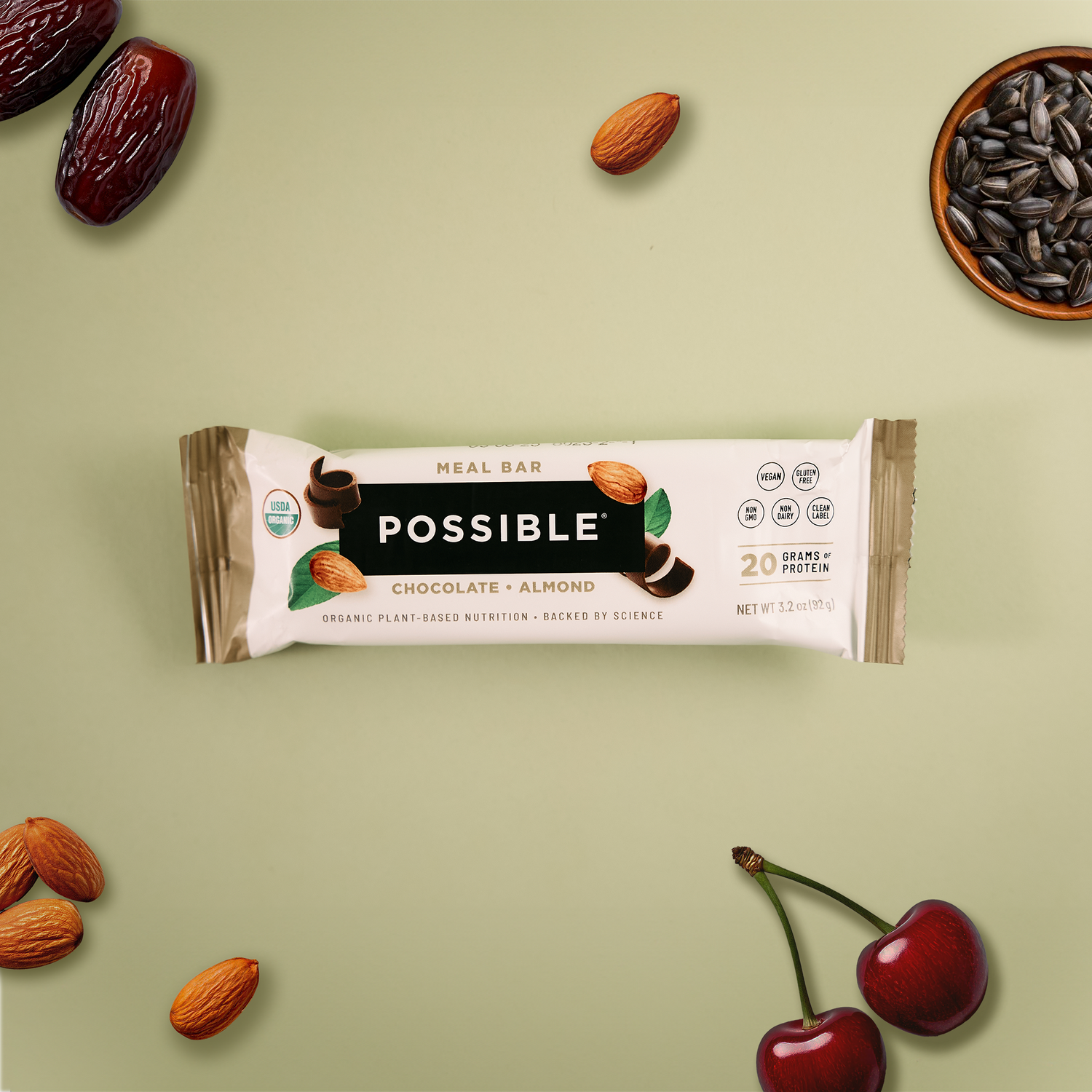 20g Plant-Based Protein Meal Bar | Whole Food | POSSIBLE